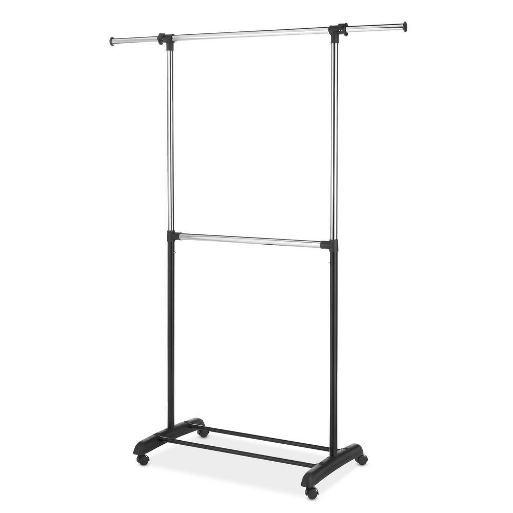 Whitmor Gray Steel Clothes Rack 36.25 in. W x 73 in. H 6021-3081-BB ...