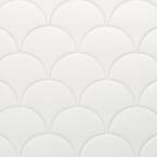 Ivy Hill Tile Beta Matte White 2.44 in. x 5 in. Scallop Matte Ceramic ...