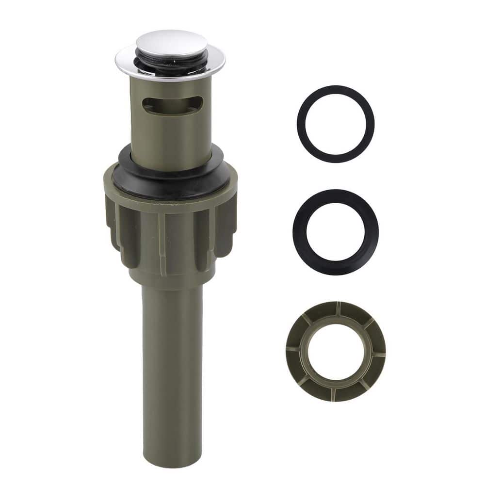 VEVETTA ABS Pop-Up Drain Assembly with Overflow for Bathroom Sink in ...