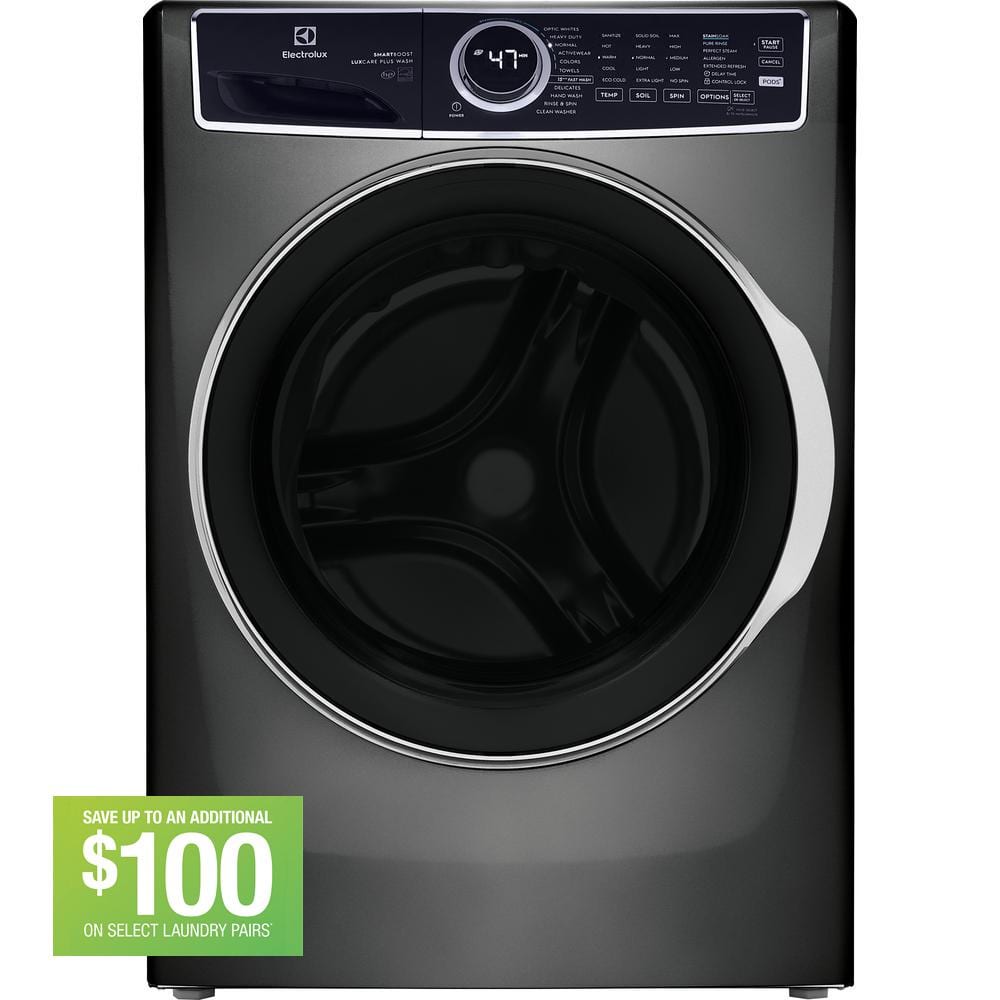 Electrolux 4.5 cu. ft. Stackable Front Load Washer in Titanium with ...