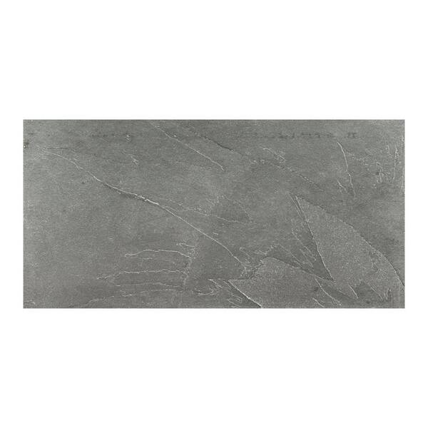 MSI Montauk Blue Natural Stone Slate Tile, 12 in. x 24 in. Floor and ...