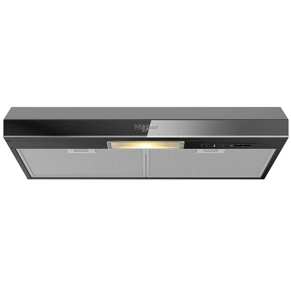 Whirlpool 30 in. 325 CFM Ducted Wall Mount Range Hood in Black WH7610B ...