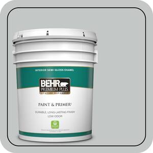 BEHR ULTRA 5 gal. #N450-2 Zero Gravity Satin Enamel Exterior Paint ...