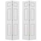 JELD-WEN 60 in. x 80 in. 6 Panel Colonist Primed Textured Molded ...