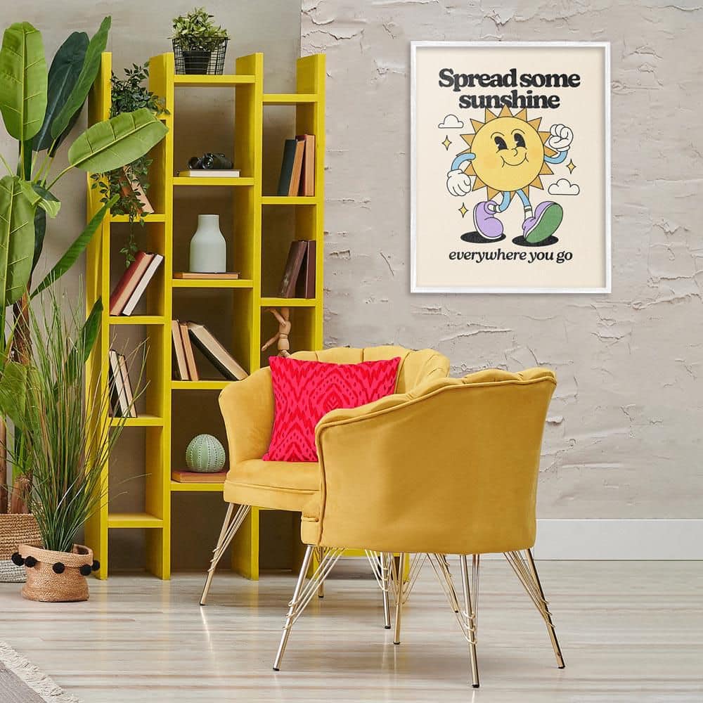 Stupell Industries Retro Spread Some Sunshine by Victoria Barnes White ...