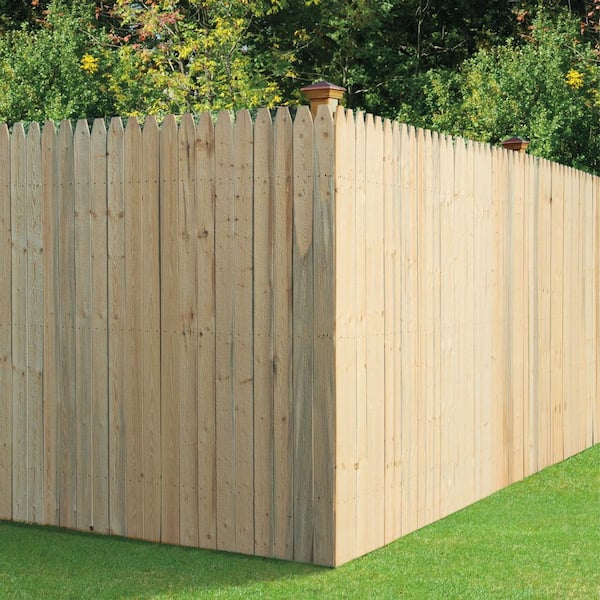 French Gothic - Wood Fence Pickets - The Home Depot