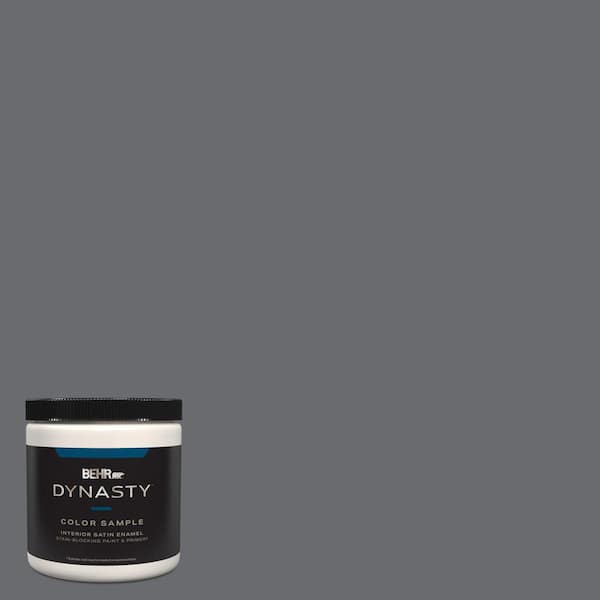 BEHR DYNASTY 8 oz. #HDC-CL-04G Liberty Bell Gray Satin Enamel Stain ...