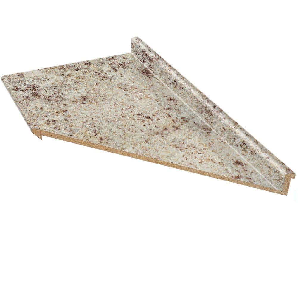 Hampton Bay 6 ft. Laminate Countertop with Right Miter in Golden ...
