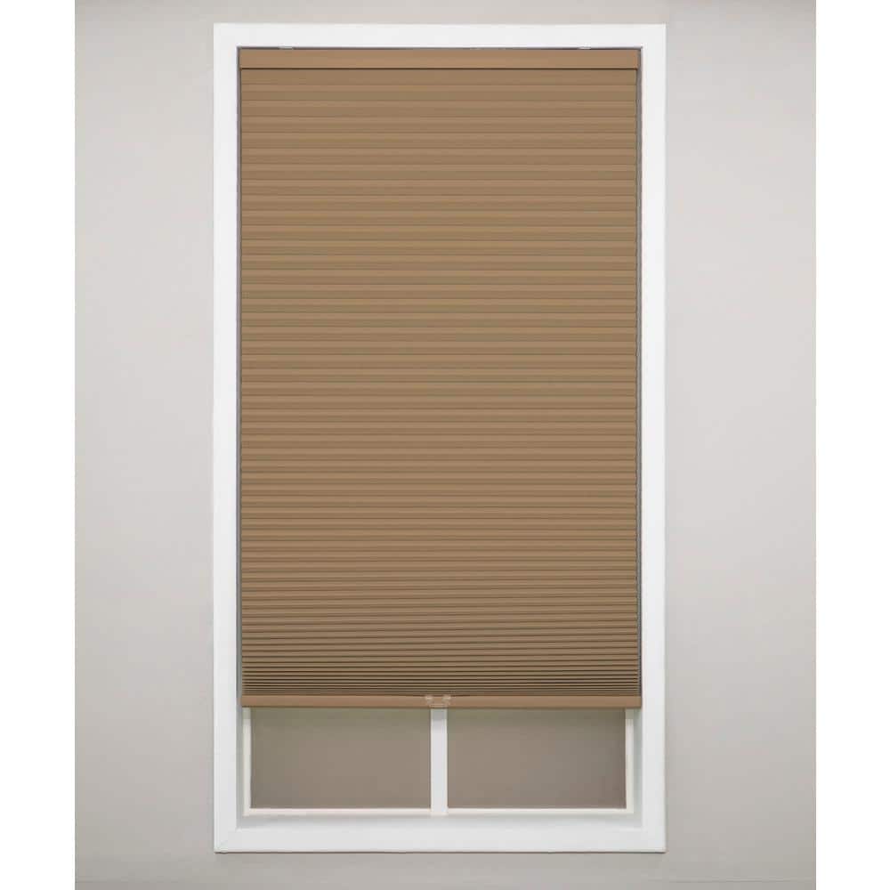 Eclipse Latte Cordless Blackout Polyester Cellular Shades - 60 in. W x ...