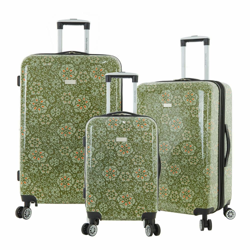 3-Piece Exp. Rolling Hardside Luggage Set with 8-Wheel Spinners BC ...