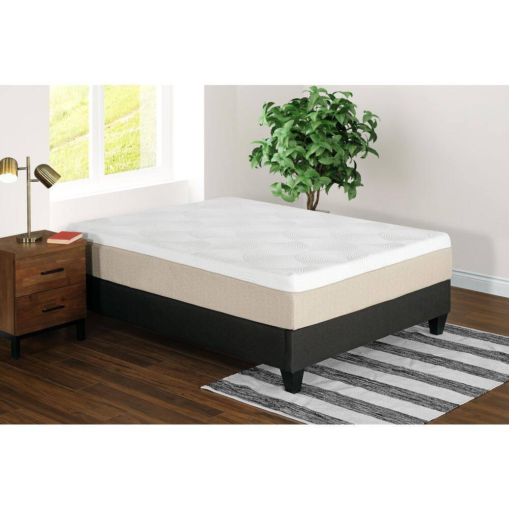 PRIMO INTERNATIONAL Glacial Plush 12 in. Medium Cool Gel Memory Foam ...