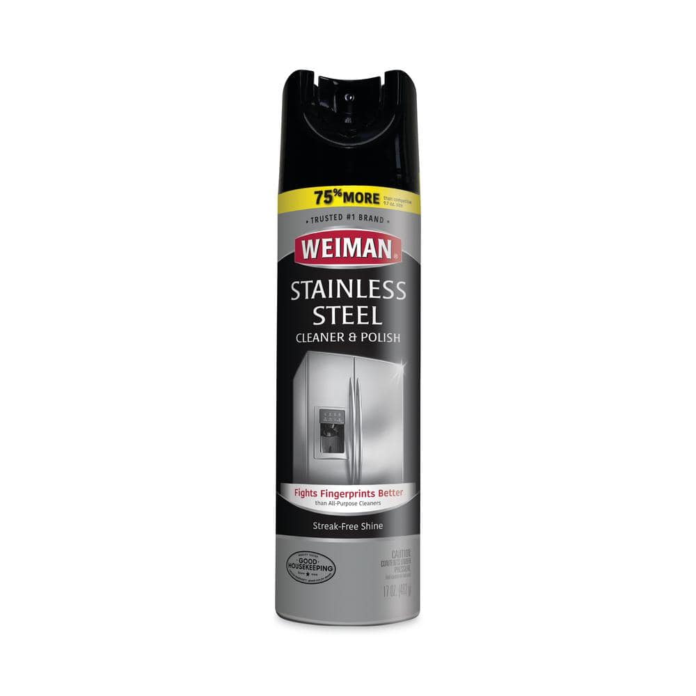 Weiman 17 oz. Aerosol Stainless Steel Cleaner and Polish (6/Carton ...
