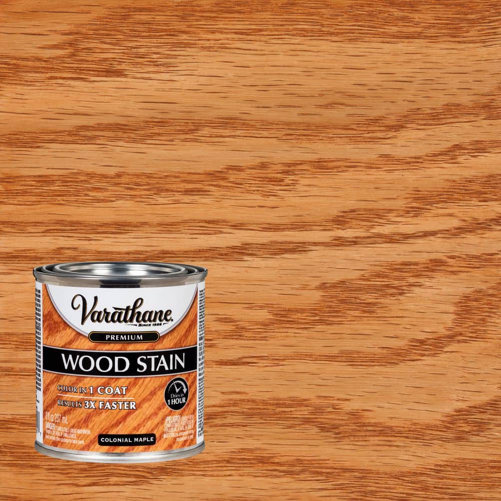 Varathane 8 oz. Colonial Maple Premium Fast Dry Interior Wood Stain ...