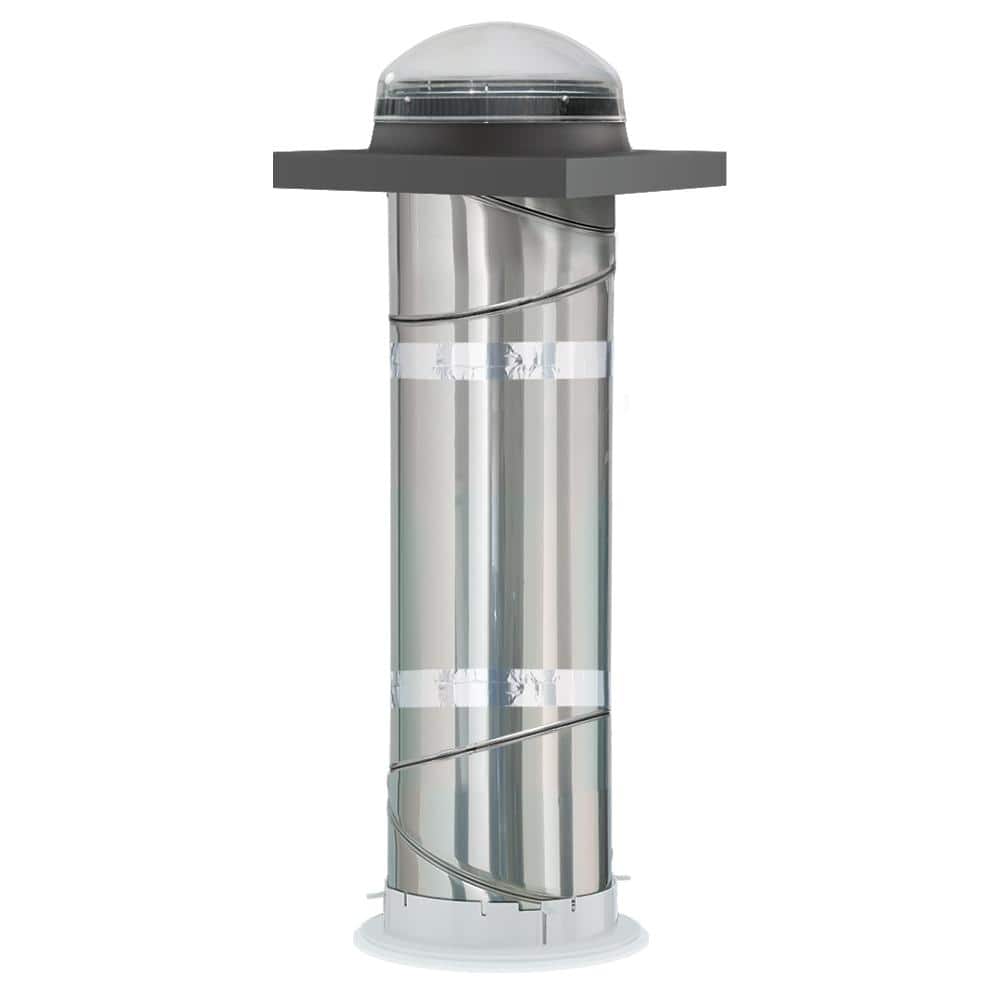 VELUX 14 in. Acrylic Dome Curb Mount Sun Tunnel Skylight with Rigid ...