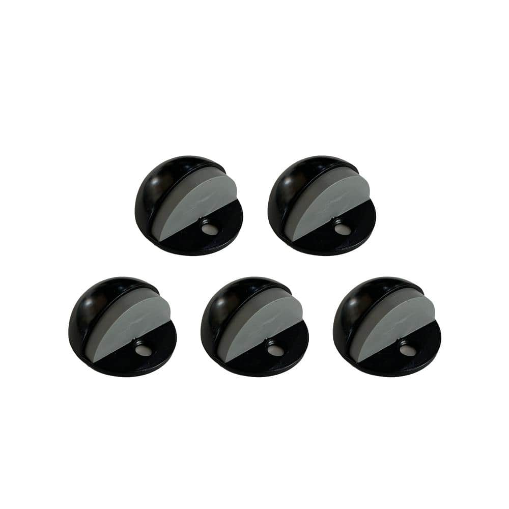 Design House Dome Door Stop in Matte Black (5-Pack) 189134 - The Home Depot