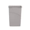 Boardwalk Slim Waste Container, 23 Gal., Gray, Plastic BWK23GLSJGRA ...