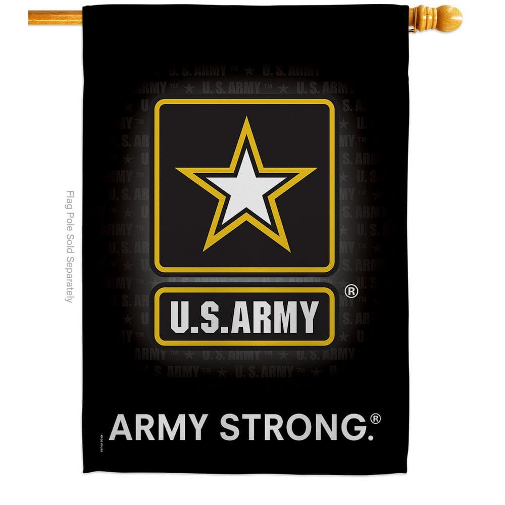 Breeze Decor 2.3 ft. x 3.3 ft. U.S. Army 2-Sided House Flag Armed ...