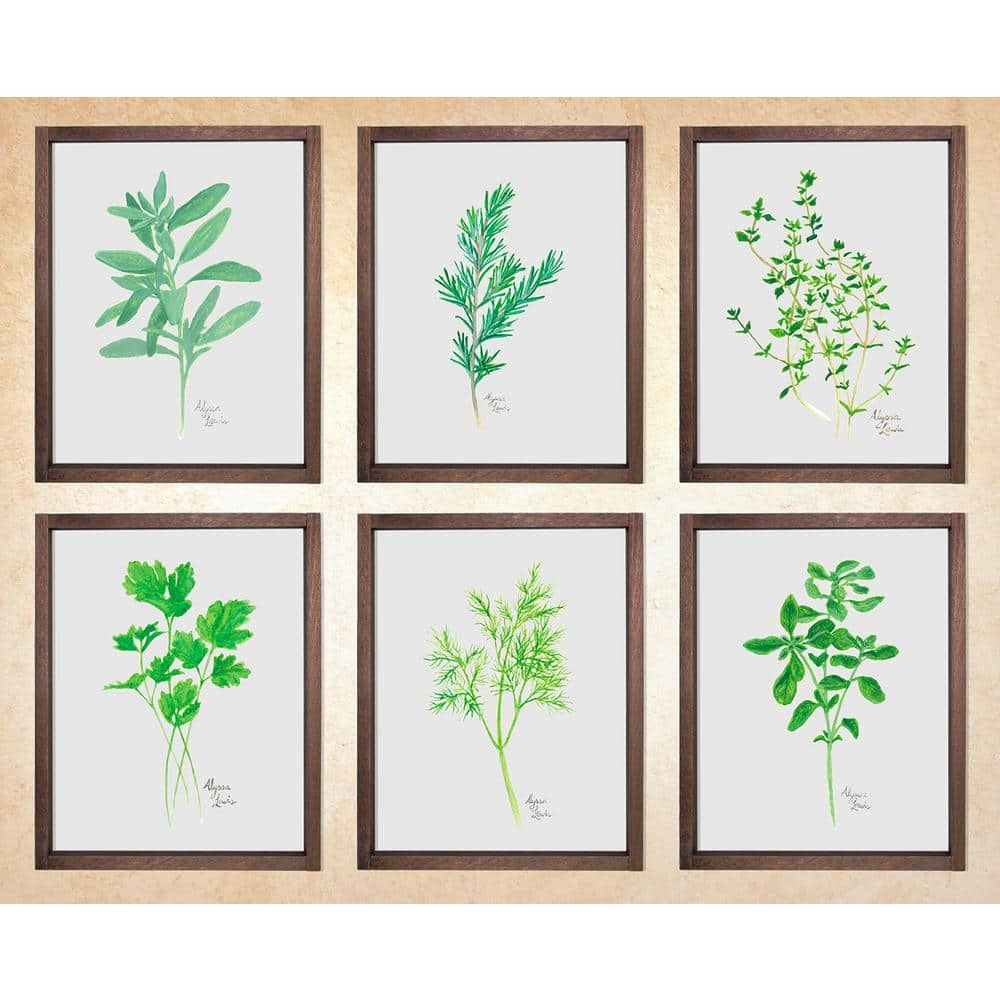 "Nature's Lace 2" Farmhouse Decorative Sign 8 in. x 10 in. (Set of 6 ...