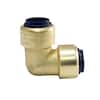 Tectite 3/8 in. Brass Push-To-Connect 90-Degree Elbow Fitting FSBE38 - The Home Depot
