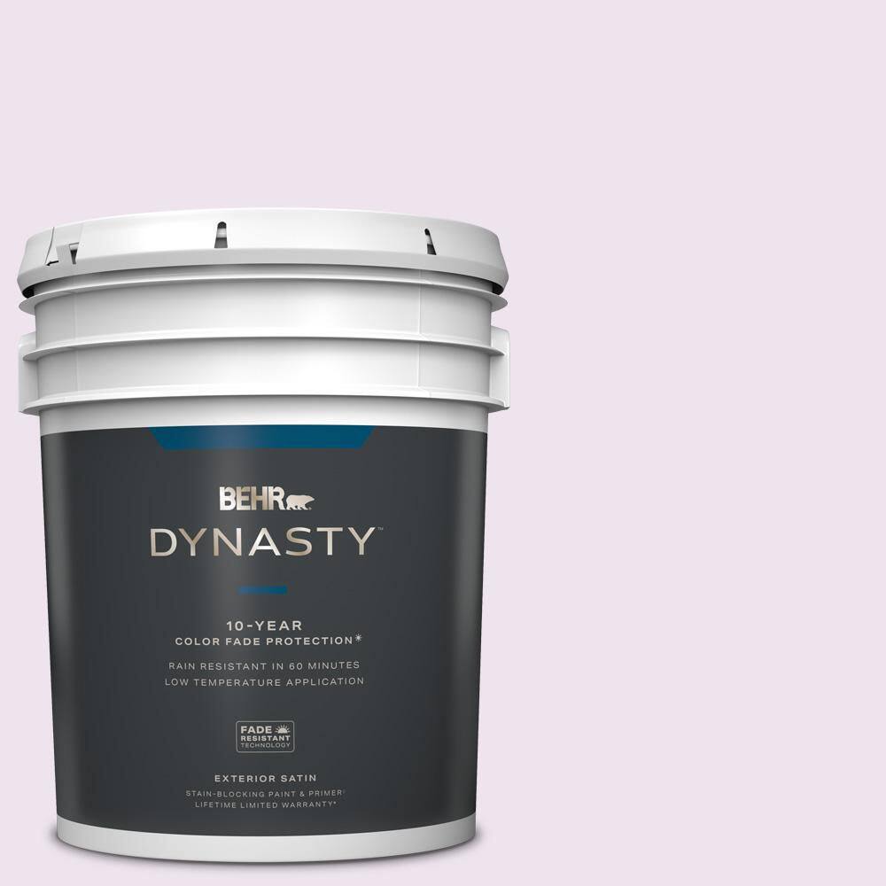 BEHR DYNASTY 5 gal. #670A-1 Quartz Pink Satin Enamel Exterior Stain ...