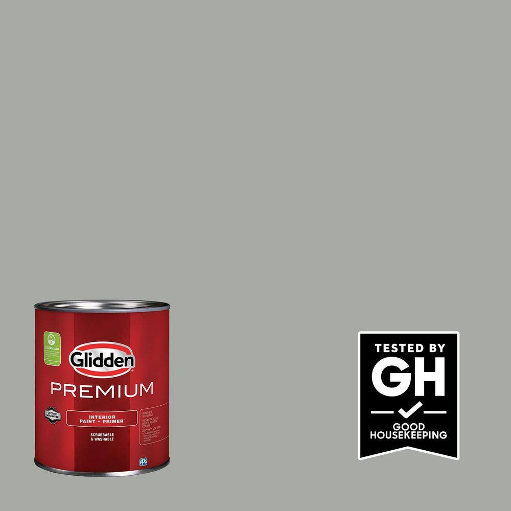 Glidden Premium 1 qt. PPG0994-4 Hippopotamus Semi-Gloss Interior Latex ...
