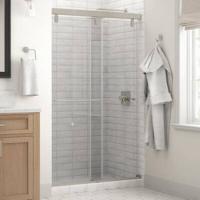 Delta UPstile 34 in. x 48 in. x 74 in. 3-Piece Direct-To-Stud Alcove ...