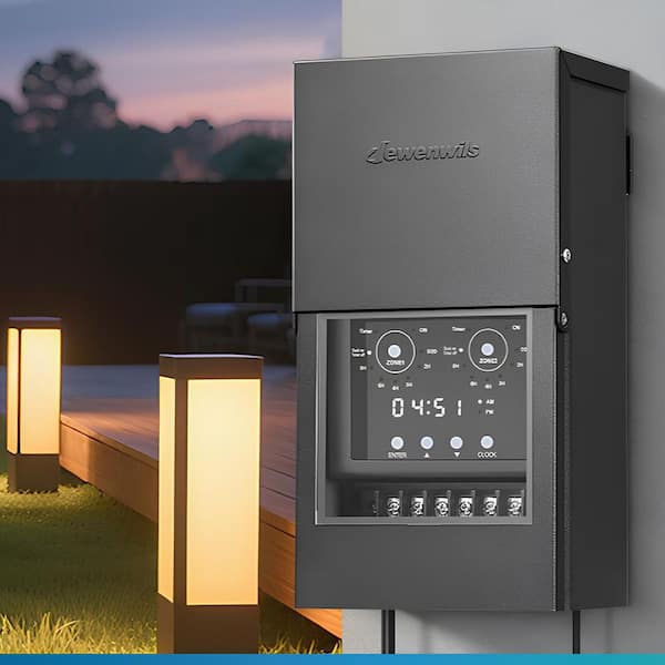 DEWENWILS 300 Wattage Light Control Low Voltage Metal Landscape ...