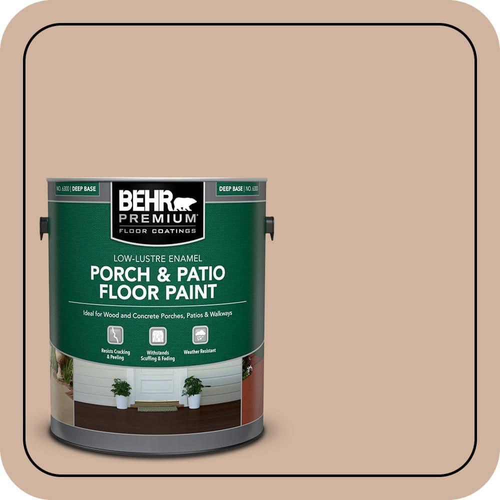 BEHR PREMIUM 1 gal. #BNC-01 Bauhaus Buff Low-Lustre Enamel Interior ...