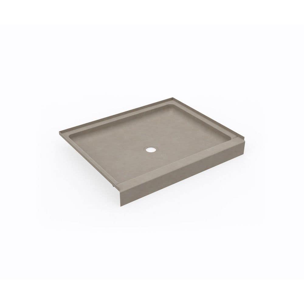 Swan Swanstone 42 in. L x 34 in. W Alcove Shower Pan Base with Center ...
