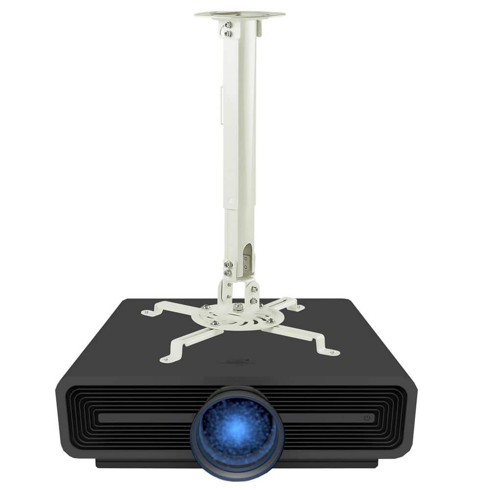 mount-it! 15 in. Adjustable Height Universal Projector Ceiling Mount to ...