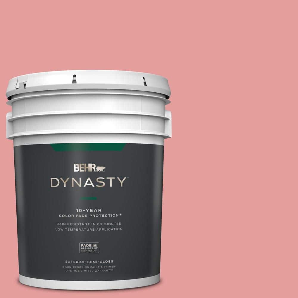 BEHR DYNASTY 5 gal. #150D-4 Pale Berry Semi-Gloss Enamel Exterior Stain ...