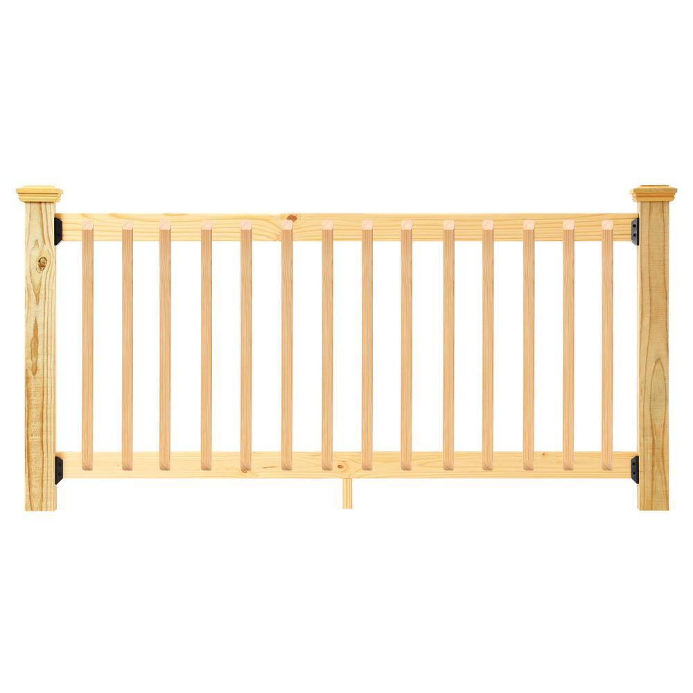 ProWood 6 ft. Southern Yellow Pine Rail Kit with B2E Balusters 447289 ...