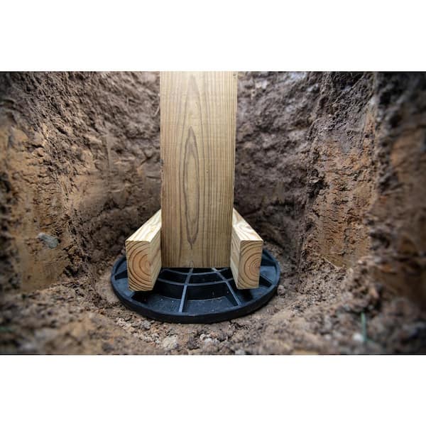 FootingPad 16 in. Dia x 1.5 in. 4 lb Composite Post Foundation 121-104 ...