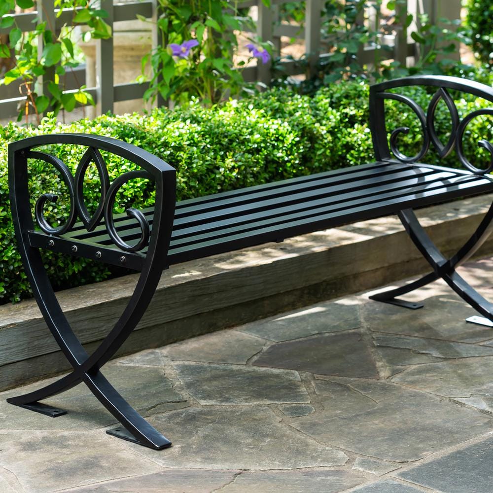 Evergreen Enterprises 48 in. Garden Metal Shield Bench PHA248 - The ...