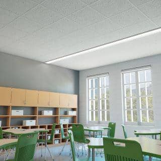 USG Ceilings 2 ft. x 2 ft. Radar Basic White Square Edge Lay-In Ceiling ...
