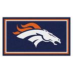 FANMATS NFL - Denver Broncos 3 ft. x 5 ft. Ultra Plush Area Rug 19866 ...