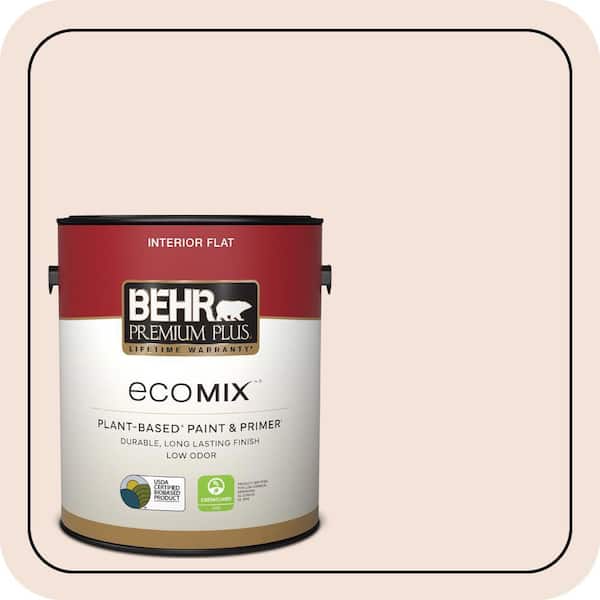BEHR PREMIUM PLUS 1 gal. #230E-1 Early Sunset Flat EcoMix Plant-Based ...