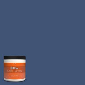BEHR DYNASTY 1 qt. #600D-7 Daring Indigo Satin Enamel Interior Stain ...