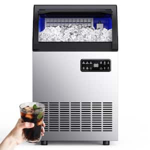 SIMZLIFE 17 in. 100 lb. / 24H Full Ice Sizes Built-In/Freestanding ...
