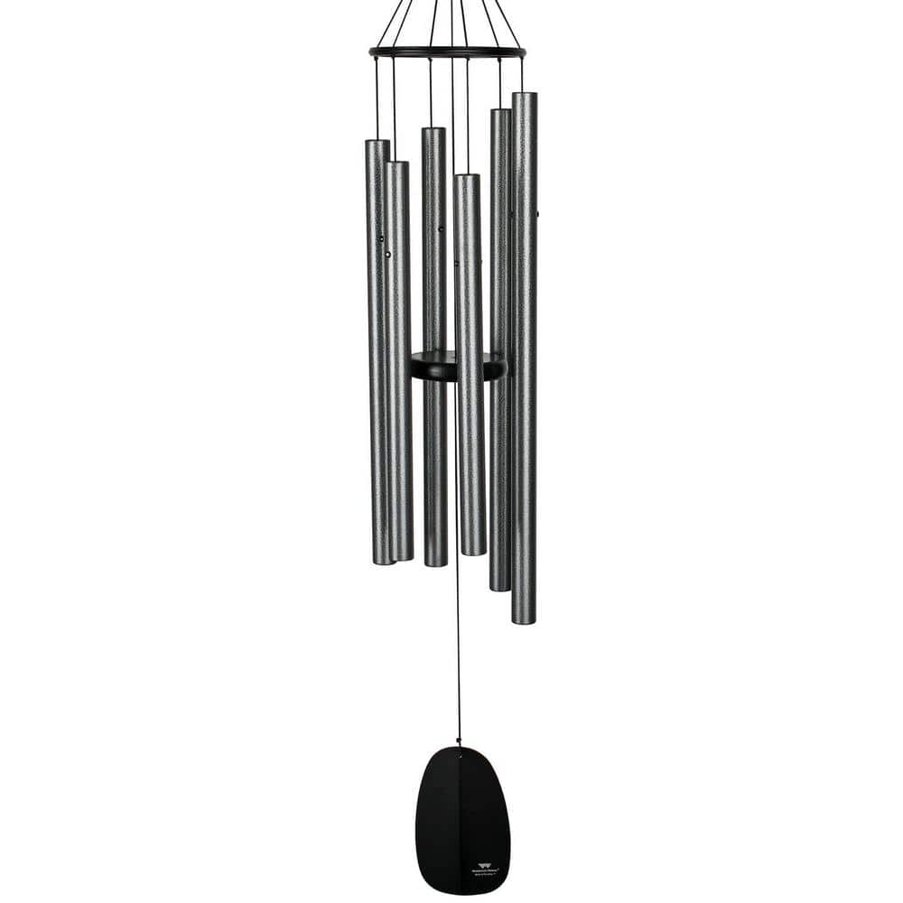 WOODSTOCK CHIMES Signature Collection, Bells of Paradise, 44 in. Silver ...