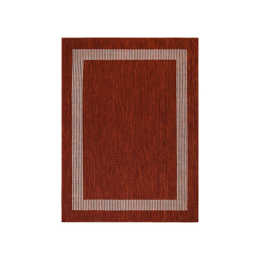 PLAYA RUG Azelia Red and Ivory 2 ft. x 3 ft. Indoor/Outdoor Area Rug ...