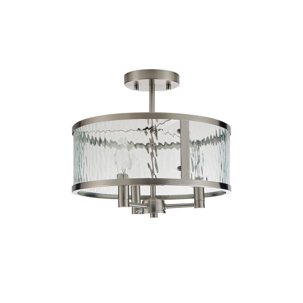 Bromi Design Merrick 3-Light 16.93 in. Dia Flush Mount Ceiling Fixture ...