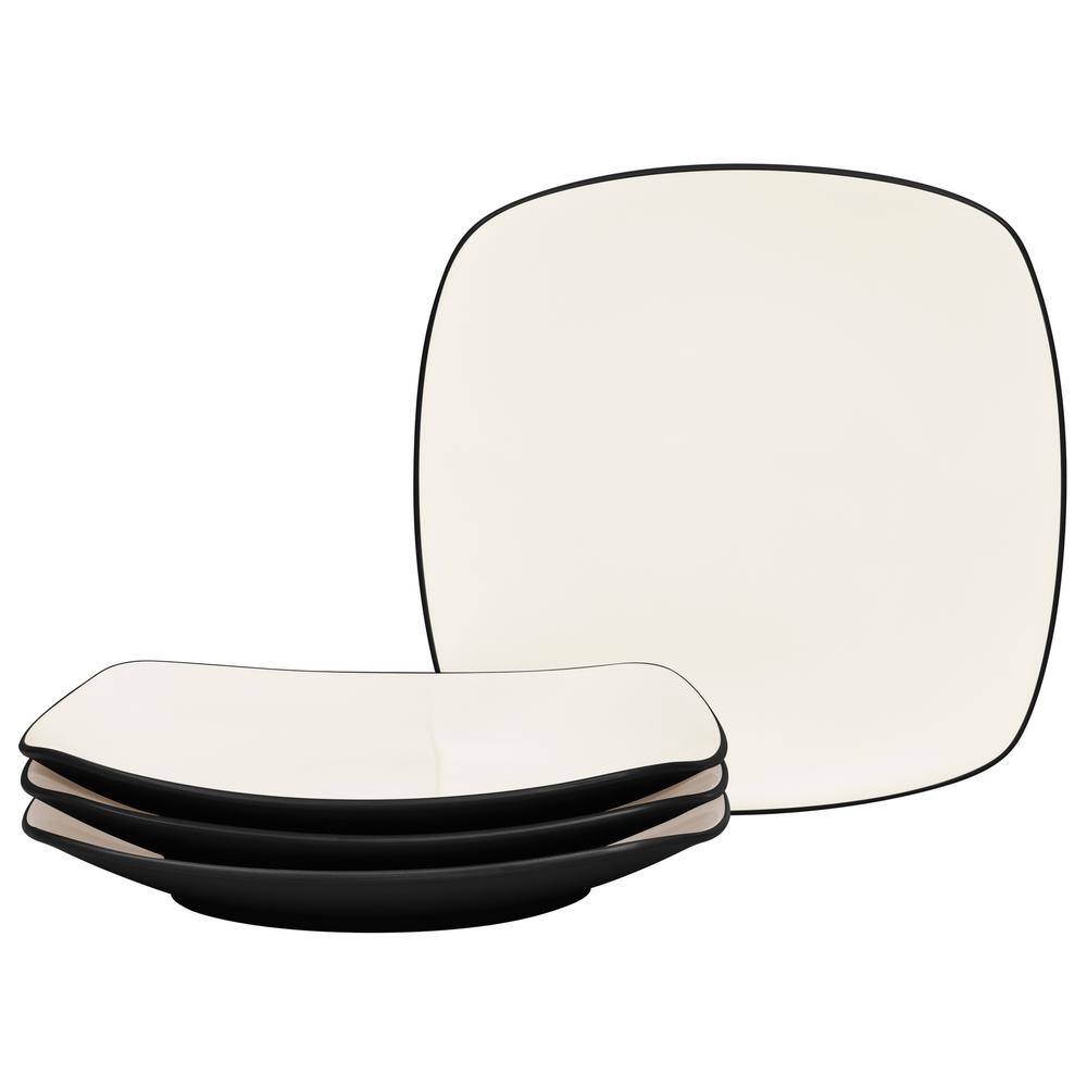 Noritake Colorwave Graphite 10.75 in. (Black) Stoneware Square Dinner ...