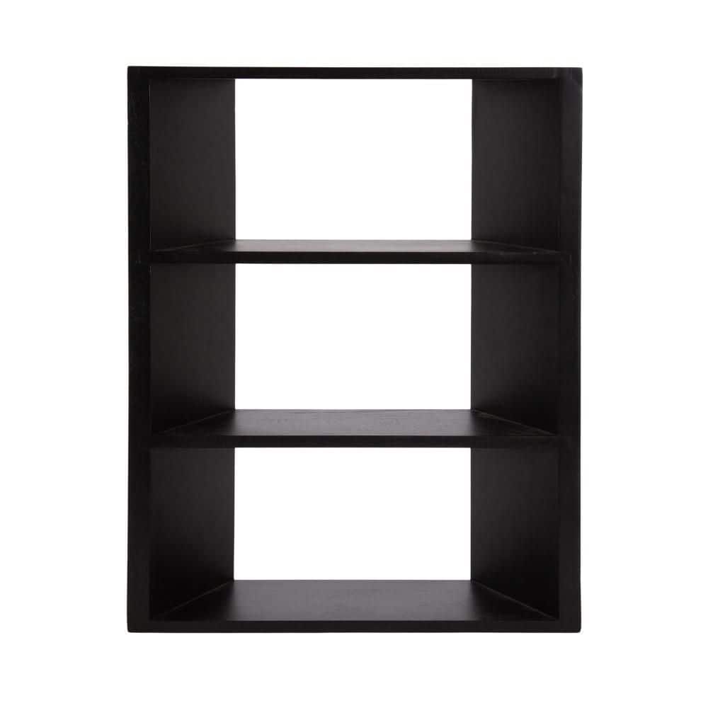 Kate and Laurel Akita 20 in. W x 6 in. D Black Wood Decorative Wall ...