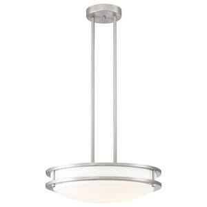 Access Lighting Solero Oval 48-Watt Brushed Steel Integrated LED ...