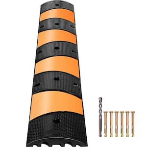 SKYSHALO 72 in. x 11.81 in. 6 ft. Cable Protector Ramp-2 Channel ...