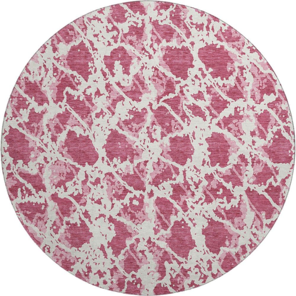 Addison Rugs Mayfield Premium Machine Washable Abstract AMF969 Blush 8 ...