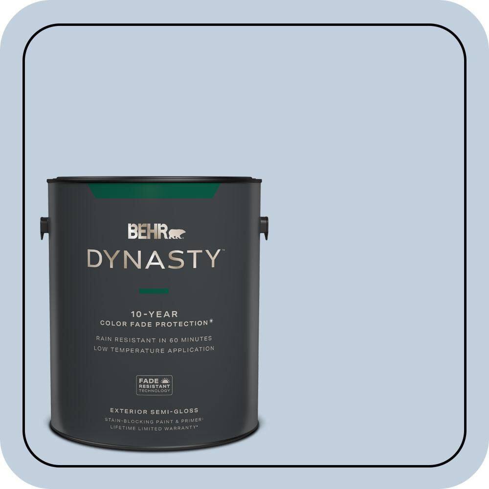 BEHR DYNASTY 1 gal. #580E-2 Saltwater Semi-Gloss Exterior Stain ...