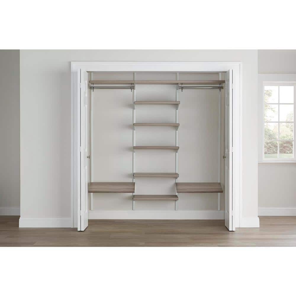Reviews for Everbilt Genevieve 6 ft. Gray Adjustable Closet Organizer ...