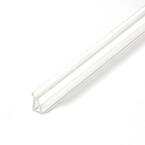 Outwater 1/2 in. D x 1/2 in. W x 36 in. L Clear Butyrate Plastic 90 ...